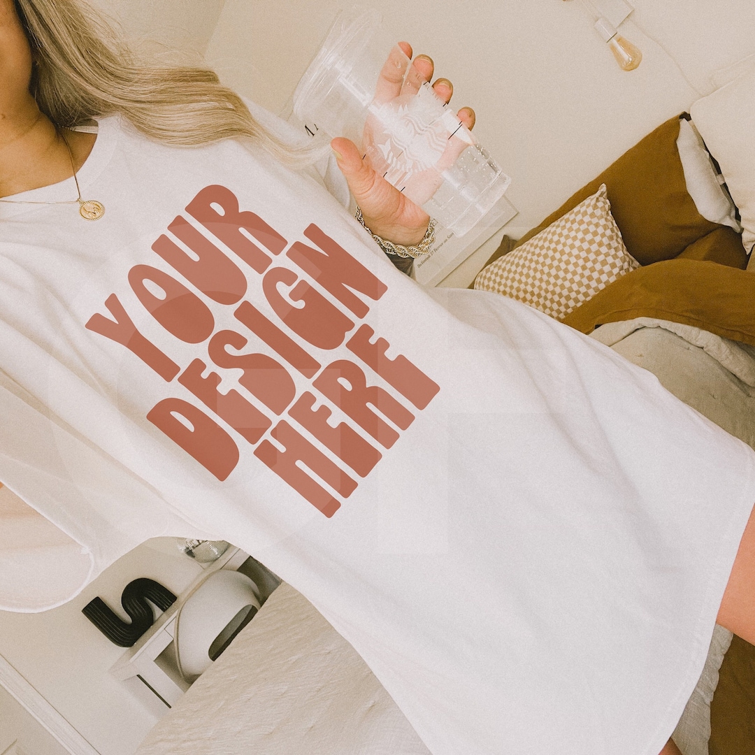 Comfort Colors C1717 White Mockup Spring Summer Mockup Lifestyle ...