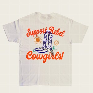 Support Rebel Cowgirls Western Grunge .PNG Design, Digital File ...