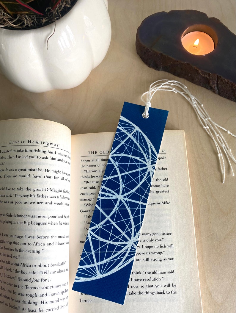 Bookmark Set of 3 Cyanotype Book Accessories Handmade - Etsy