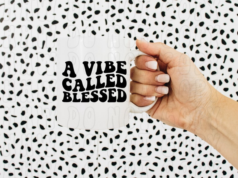 A Vibe Called Blessed Svg Png, Wavy Text, Blessed, Vibes Png, Christian ...