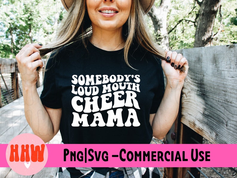 Somebody's Loud Mouth Cheer Mama Png Svg, Cheer Mom Svg Png, Cheer ...
