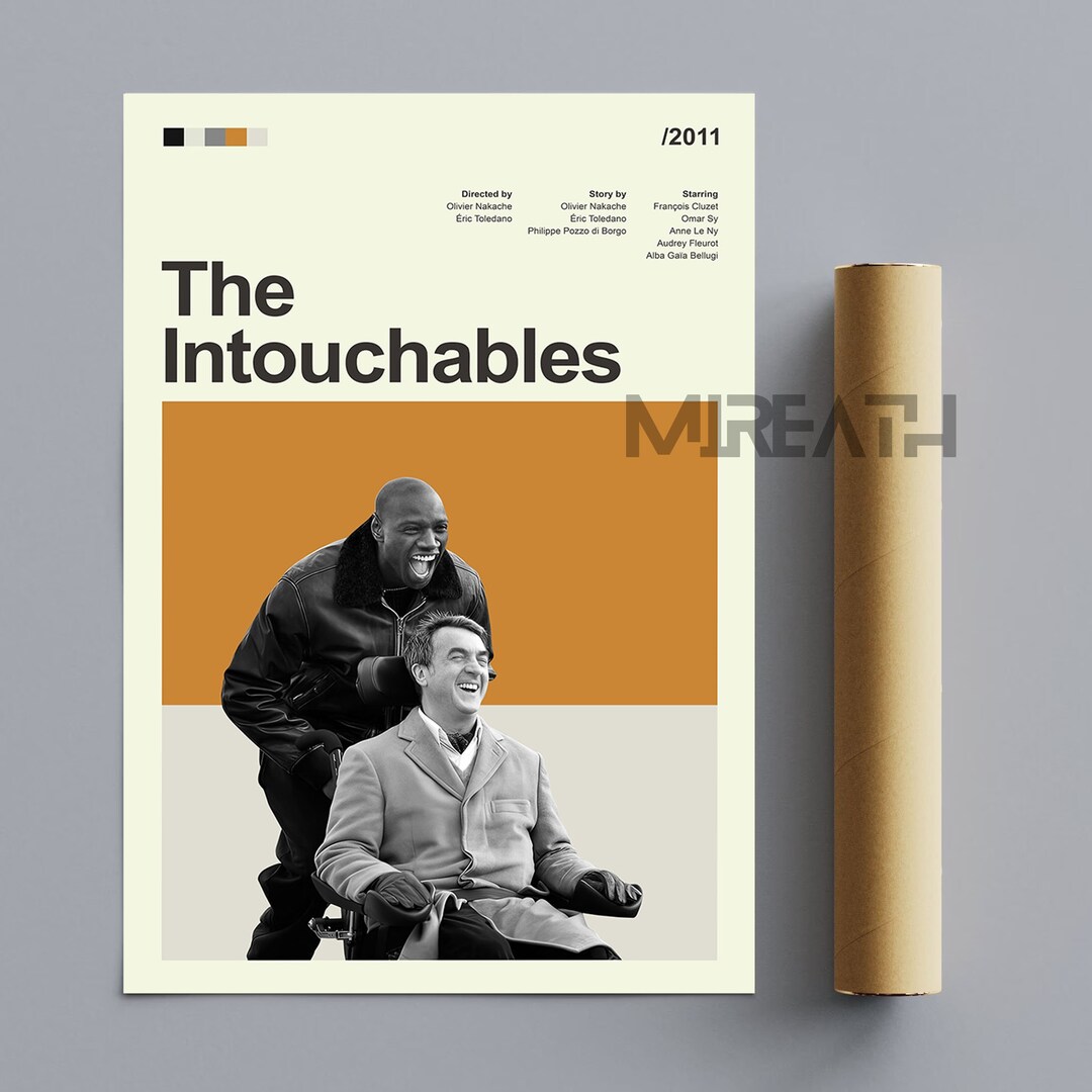 The Intouchables Poster Vintage Vertical Movie Poster Retro - Etsy