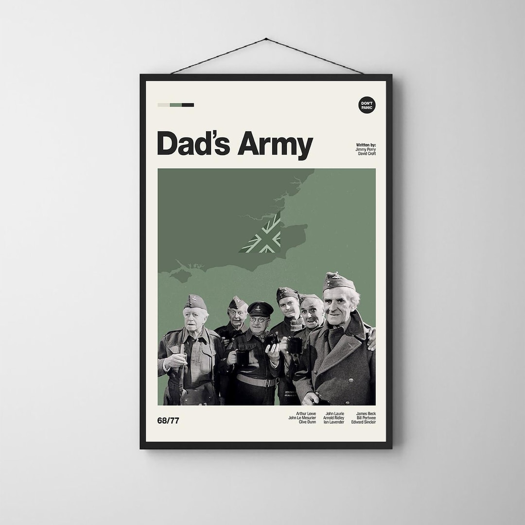 Dad's Army Poster Mid Century Modern Movie Poster TV - Etsy