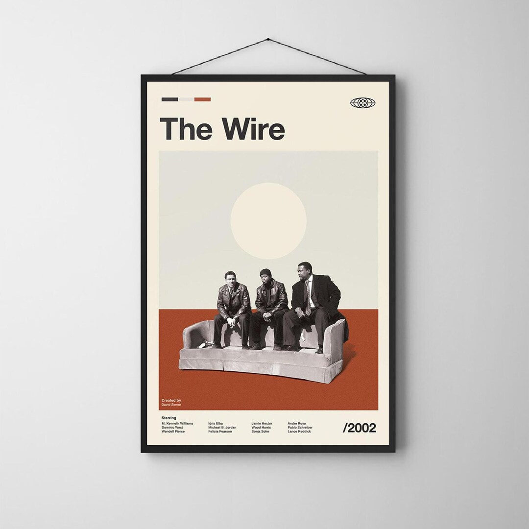 The Wire Poster Mid Century Modern Movie Poster TV Series - Etsy UK