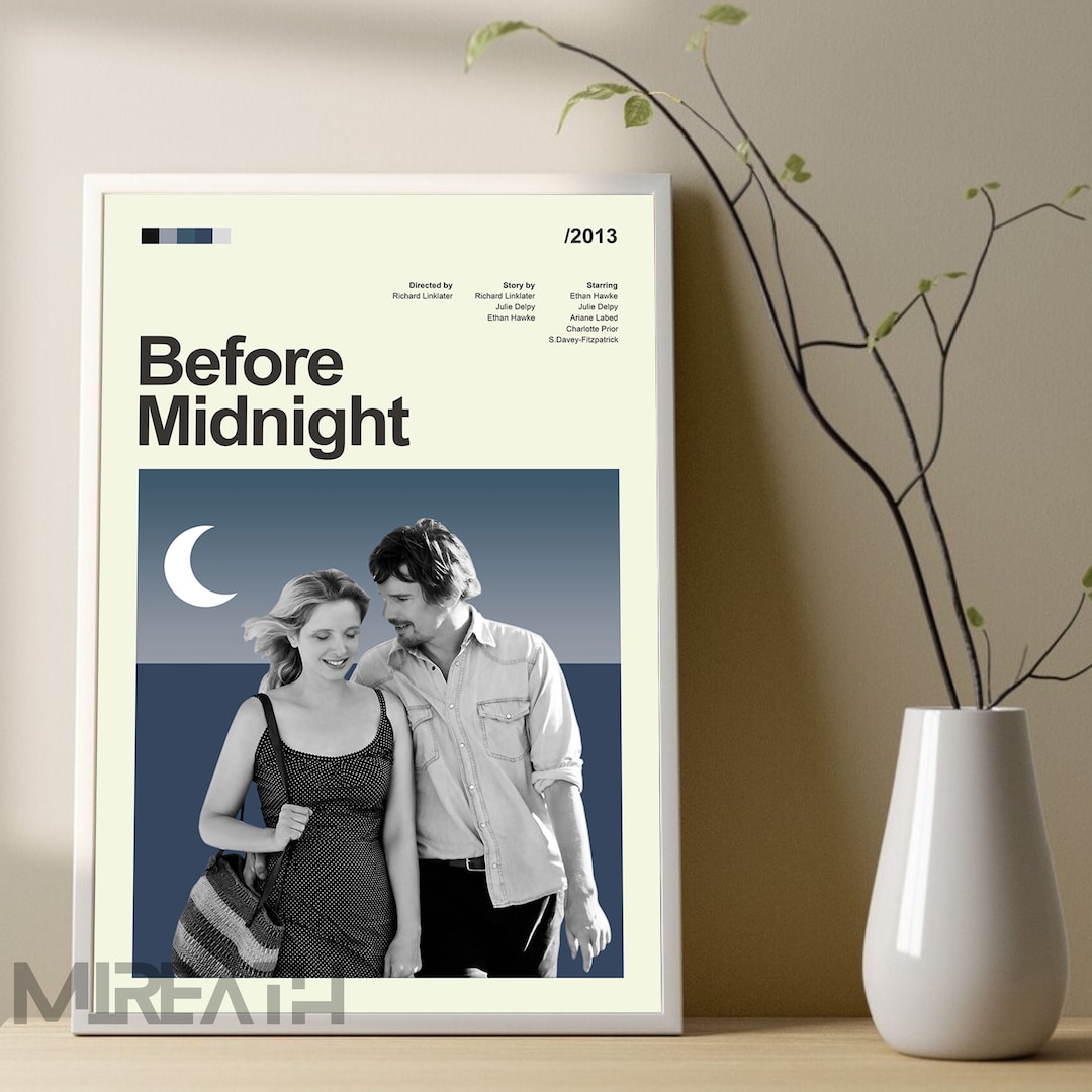 Before Midnight Poster Vintage Vertical Movie Poster Retro - Etsy