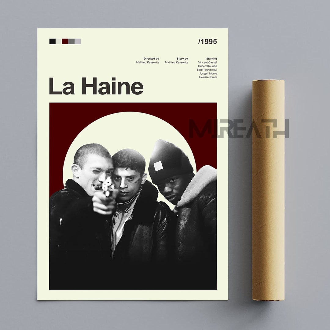 La Haine Poster Vintage Vertical Movie Poster Retro Wall - Etsy