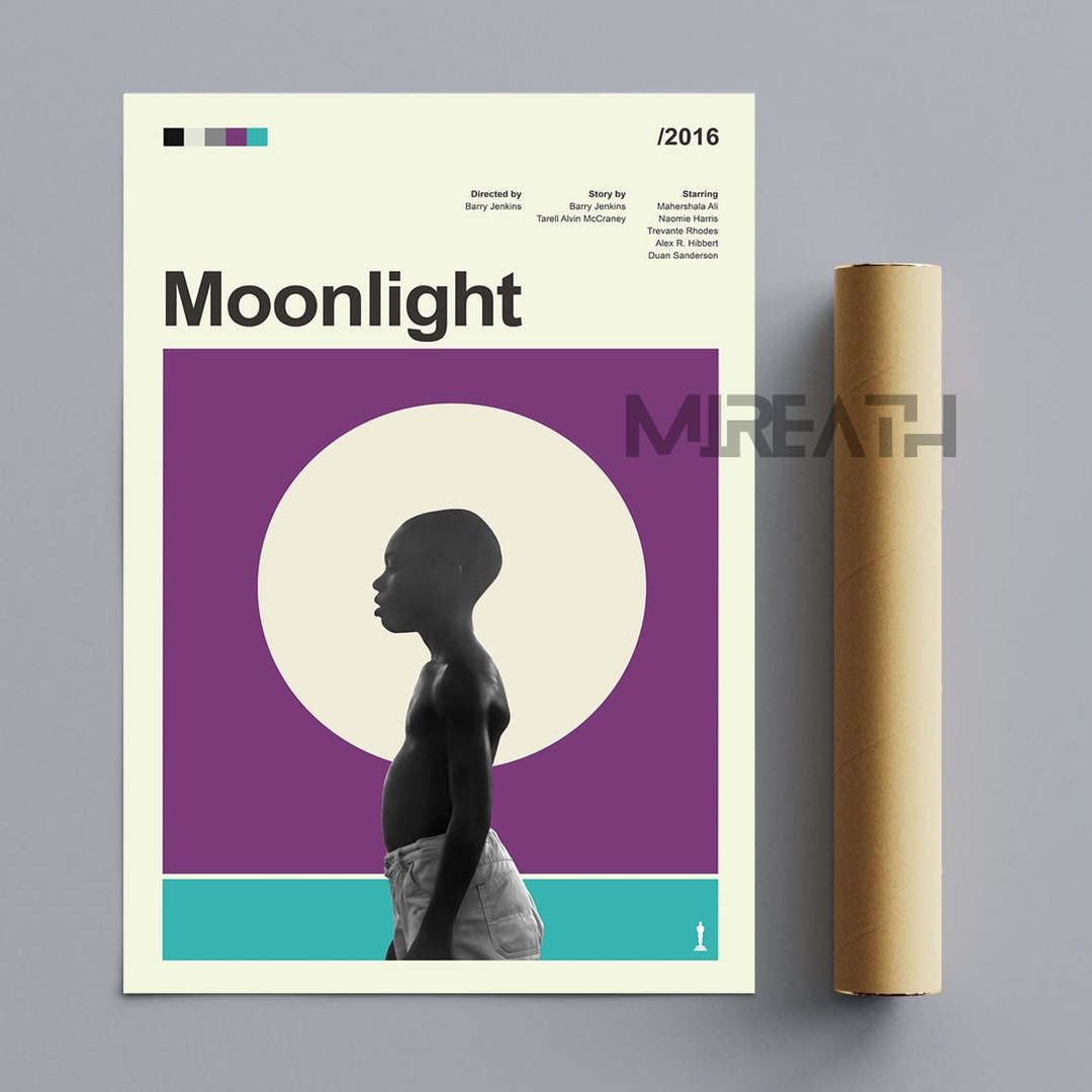 Moonlight Poster Vintage Vertical Movie Poster Retro Wall - Etsy