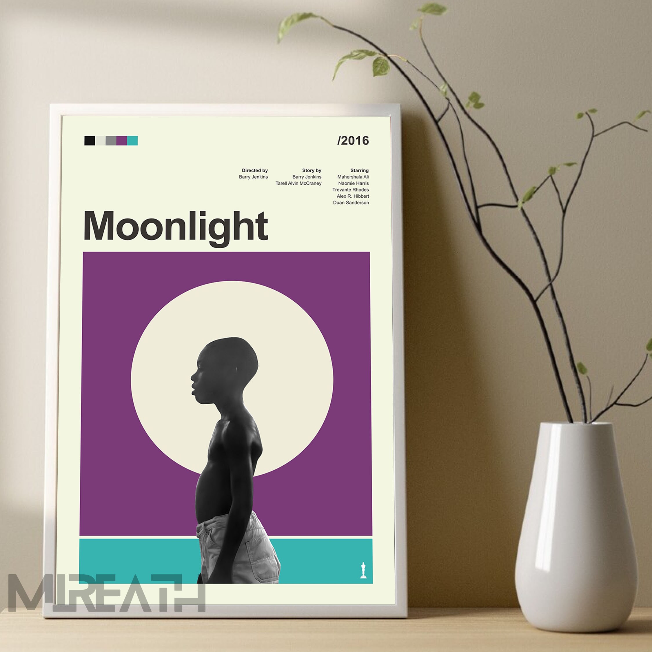 Moonlight Poster Vintage Vertical Movie Poster Retro Wall - Etsy