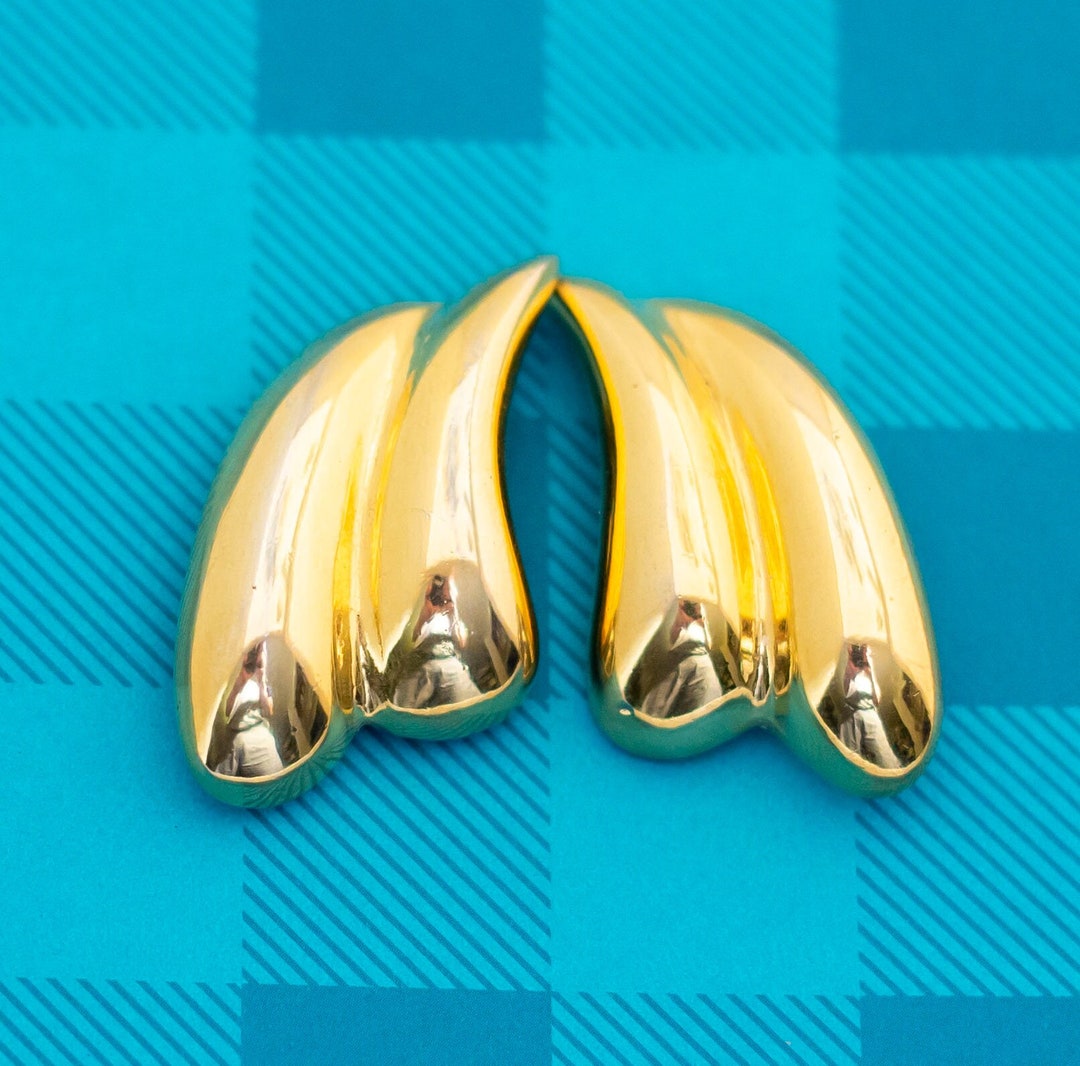 Vintage Gold Tone Fierce Claws Elegant Clip on Earrings - Z13 - Etsy