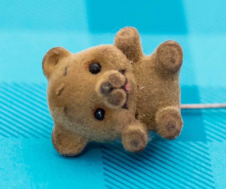 Vintage Brown Adorable Teddy Bear Stick Pin - Z16 - Etsy