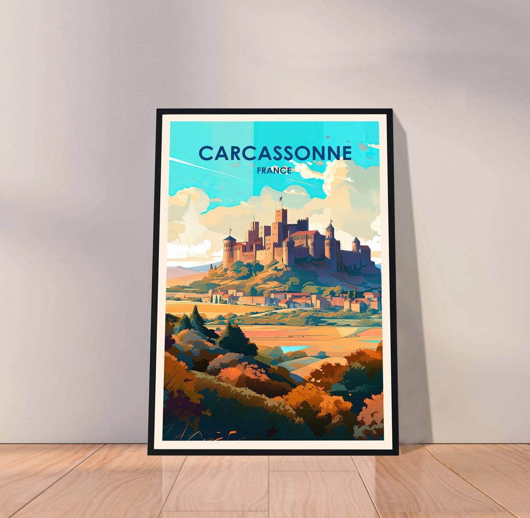 Carcassonne Poster France Poster Carcassonne Print - Etsy