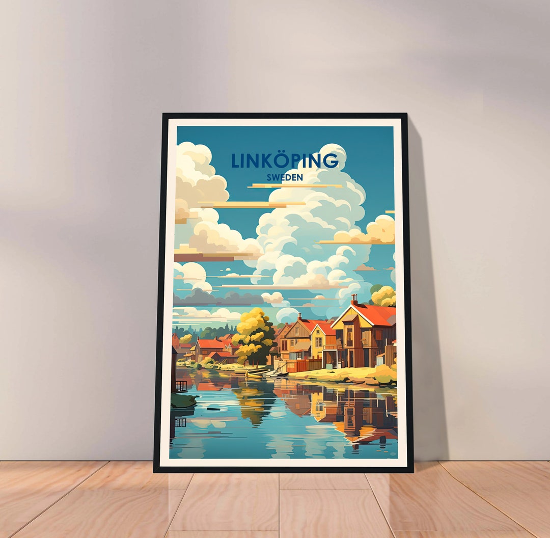 Linkoping Travel Poster Sweden Poster Linkoping Print - Etsy