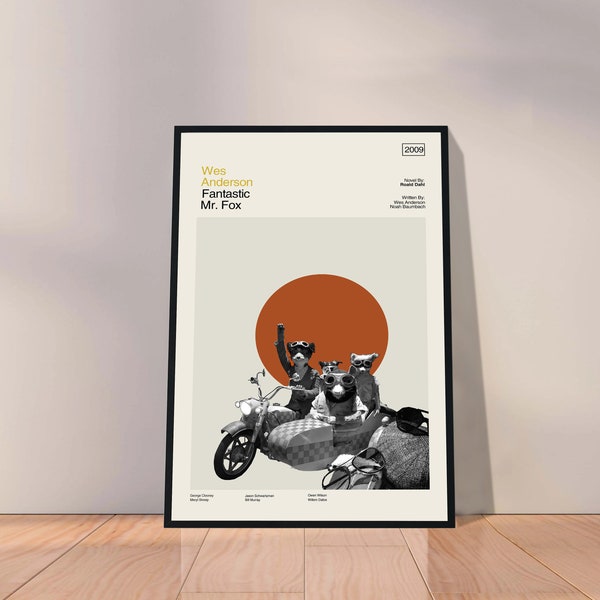 Mr Fox Poster - Etsy