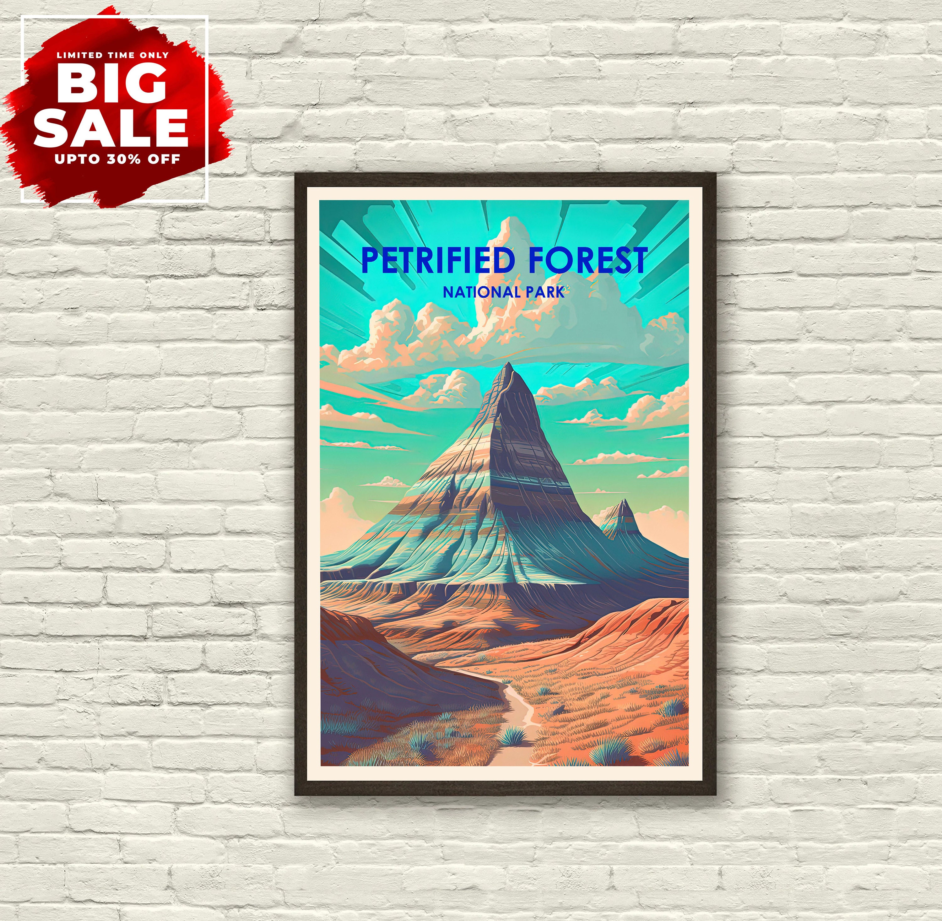 Petrified Forrest National Park Poster, Petrified Forrest Poster ...