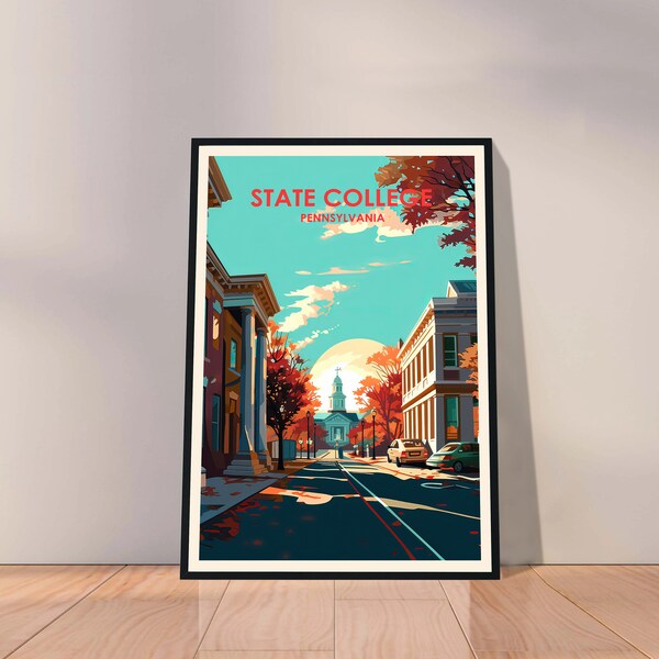 College Poster - Etsy