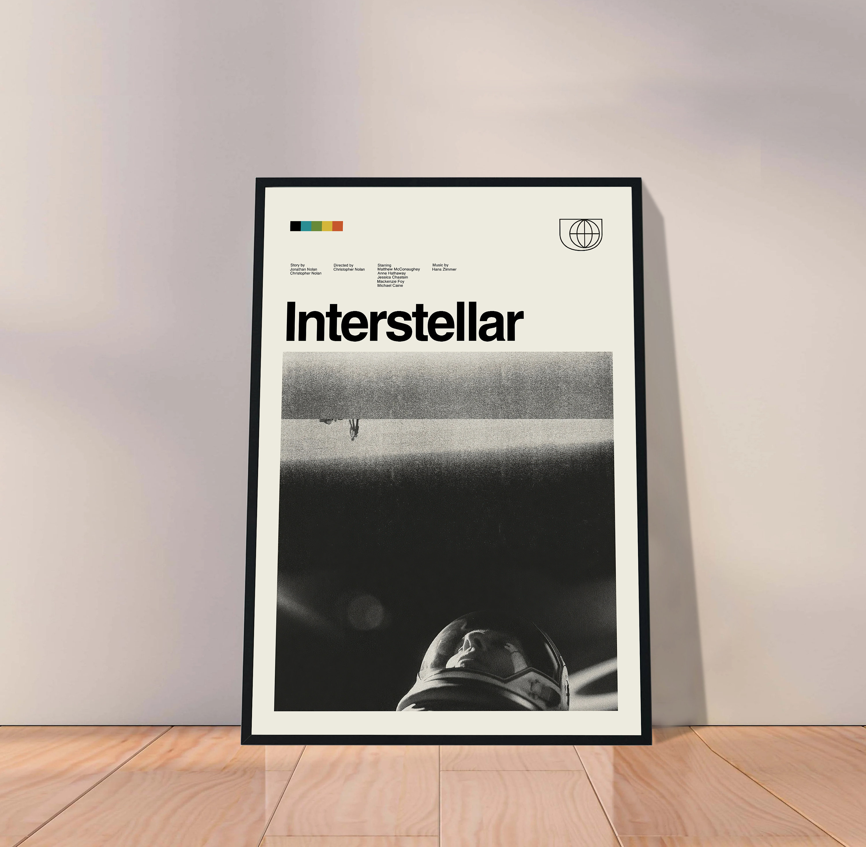 Minimalist INTERSTELLAR Movie Poster - Retro Modern Art - Minimalist ...