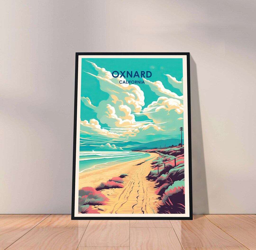 Oxnard Poster Oxnard Art Oxnard Print Cityscape Painting - Etsy