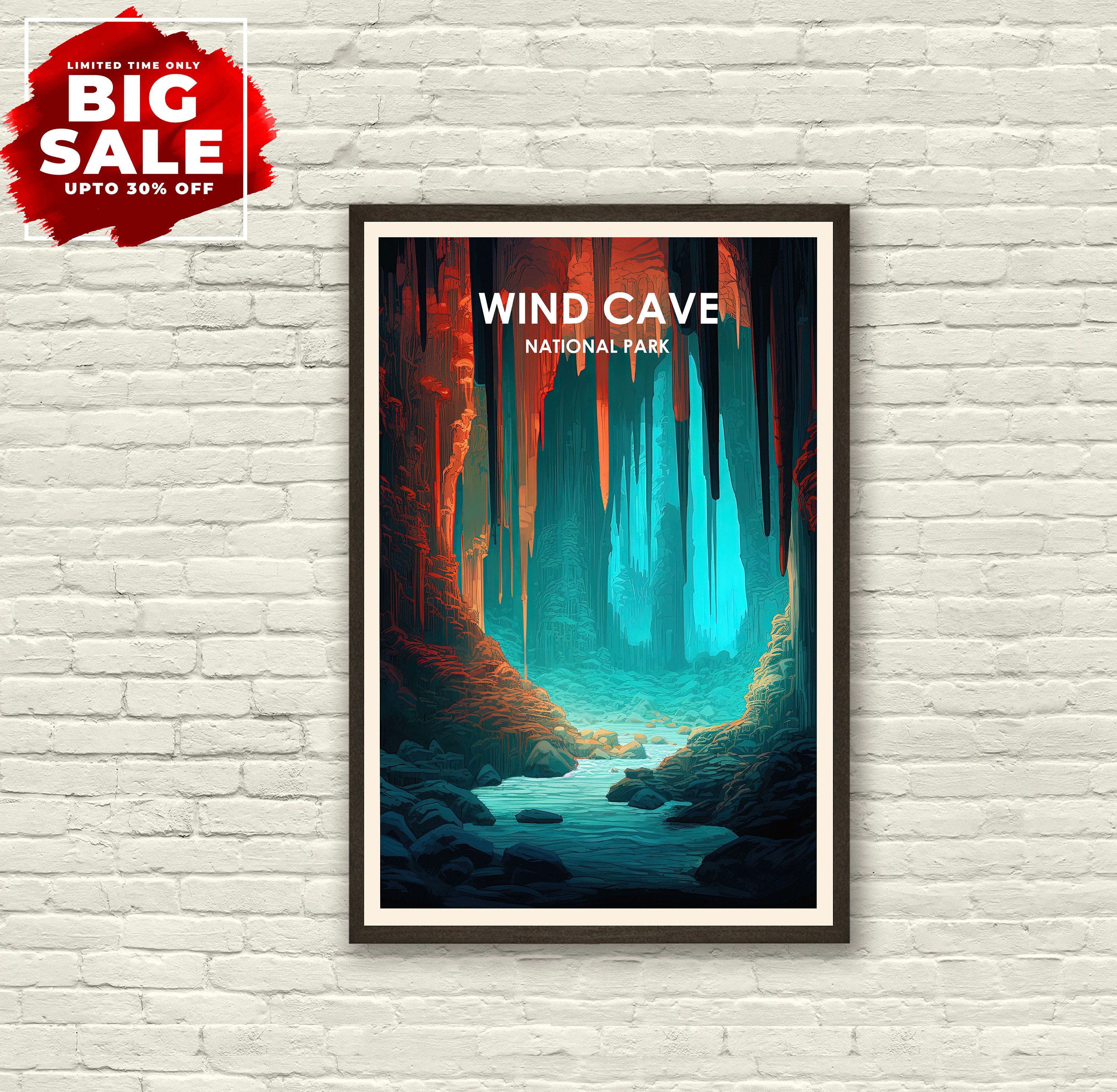 Wind Cave National Park Poster, Wind Cave Poster sold by Enrique López ...