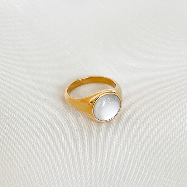Moonstone Ring Gold - Etsy