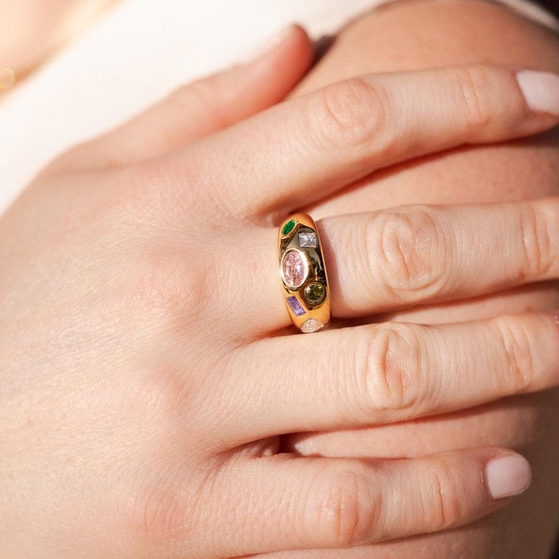 Chunky Gold Ring - Etsy