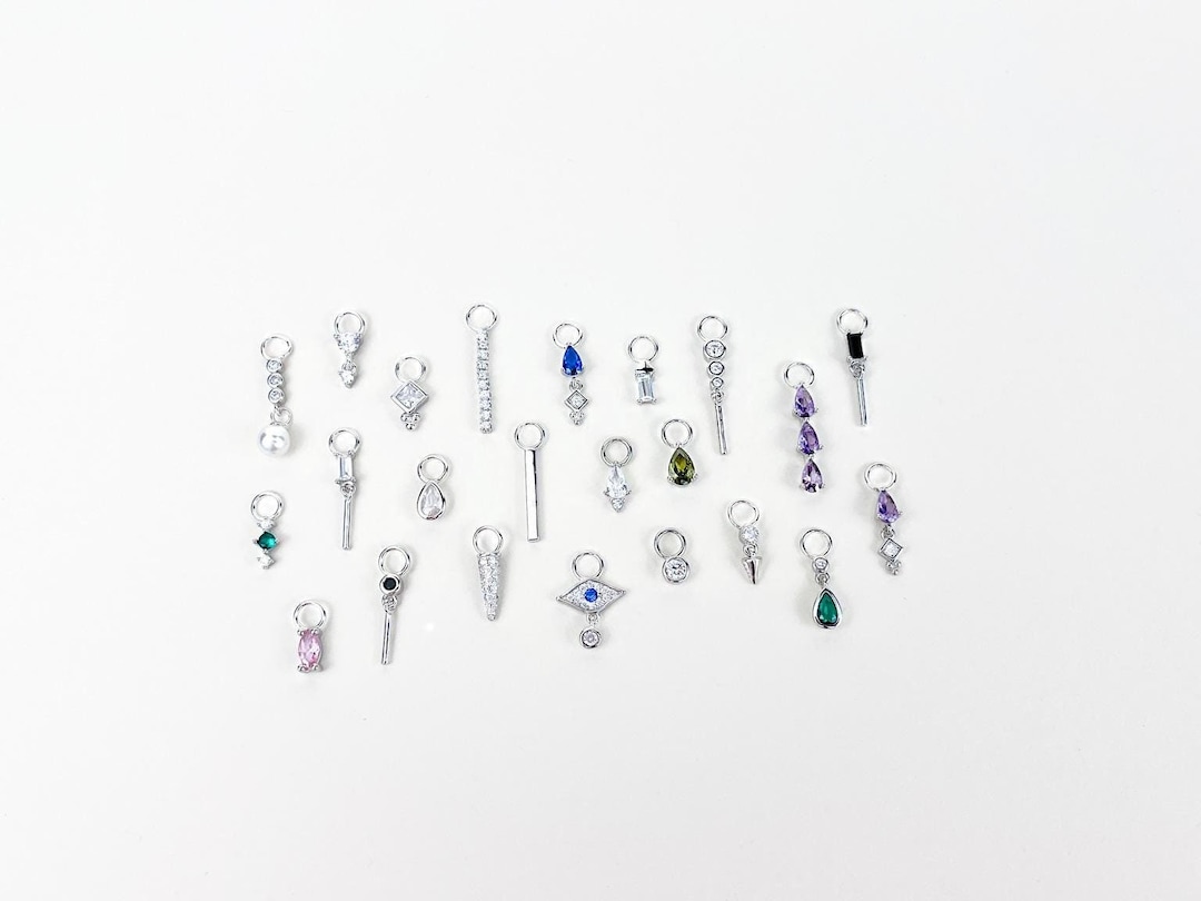 Earring Charms Silver Charms for Hoops Silver Earring Charms for Joops ...