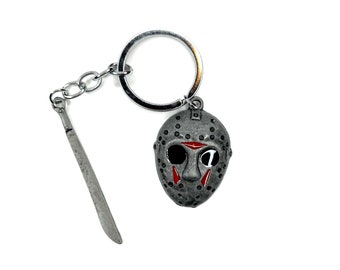 Jason Voorhees Mask Keychain - Etsy