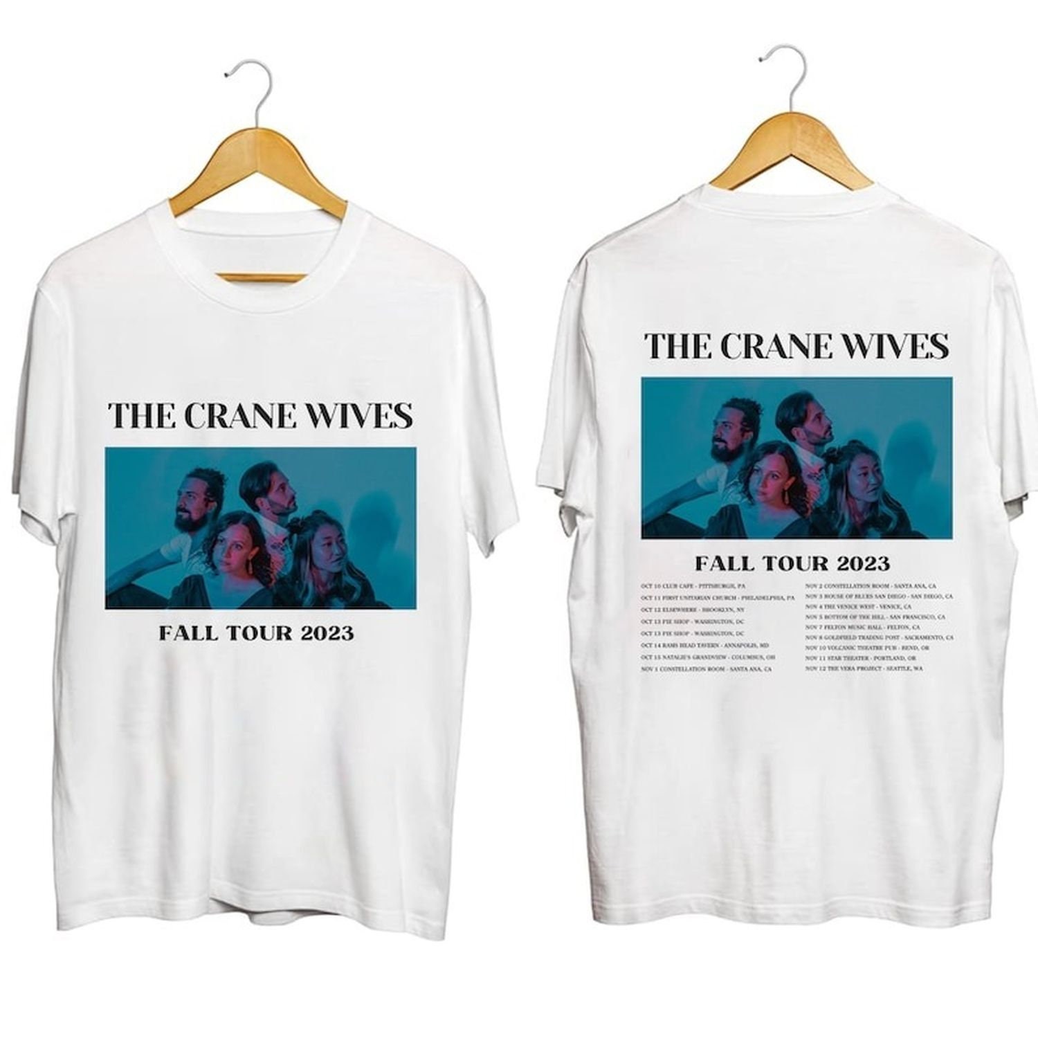 The Crane Wives Fall Tour 2023 Shirt, The Crane Wives Band Fan T Shirt ...
