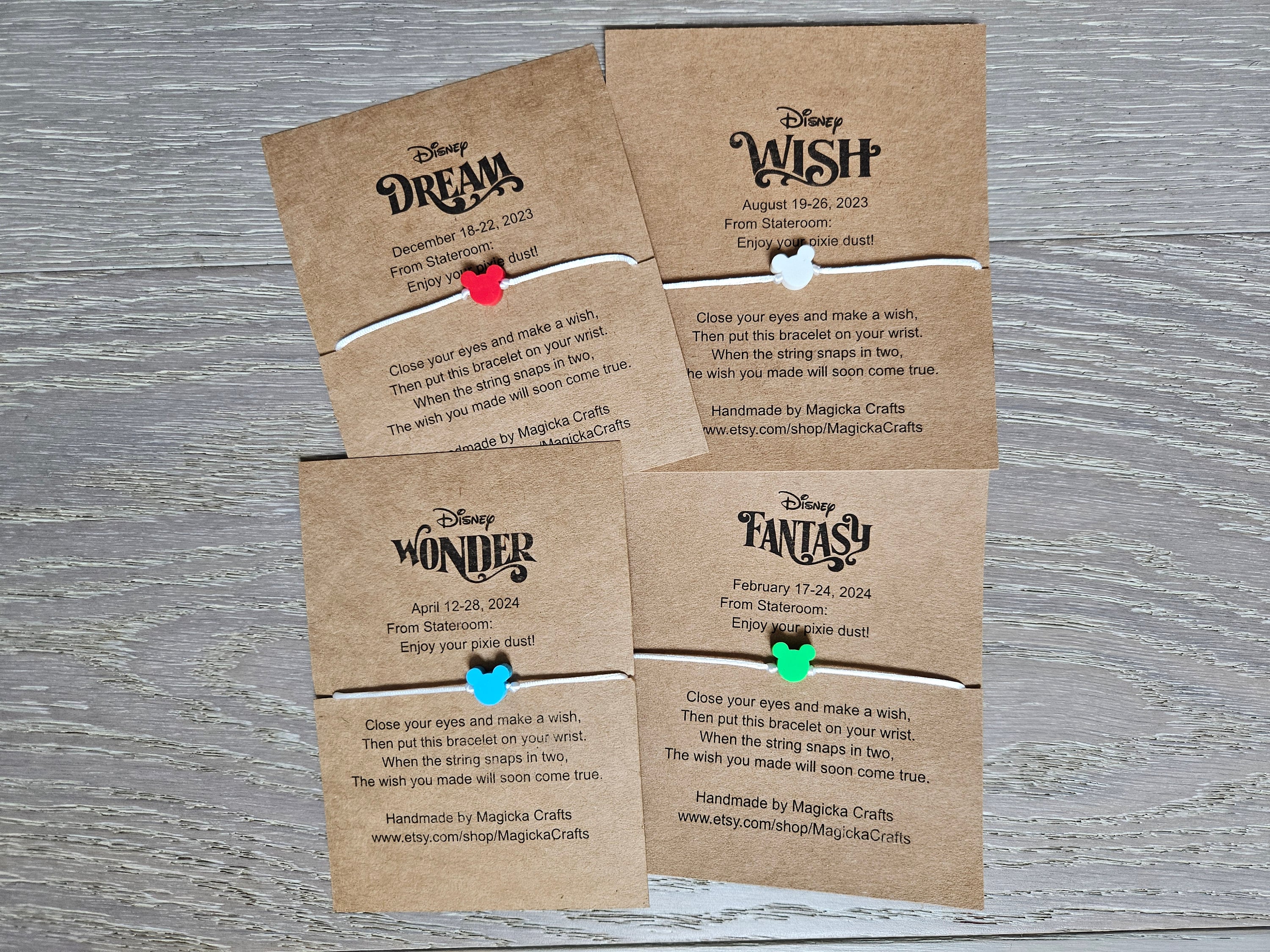 Mouse Make a Wish Friendship Bracelet - Etsy