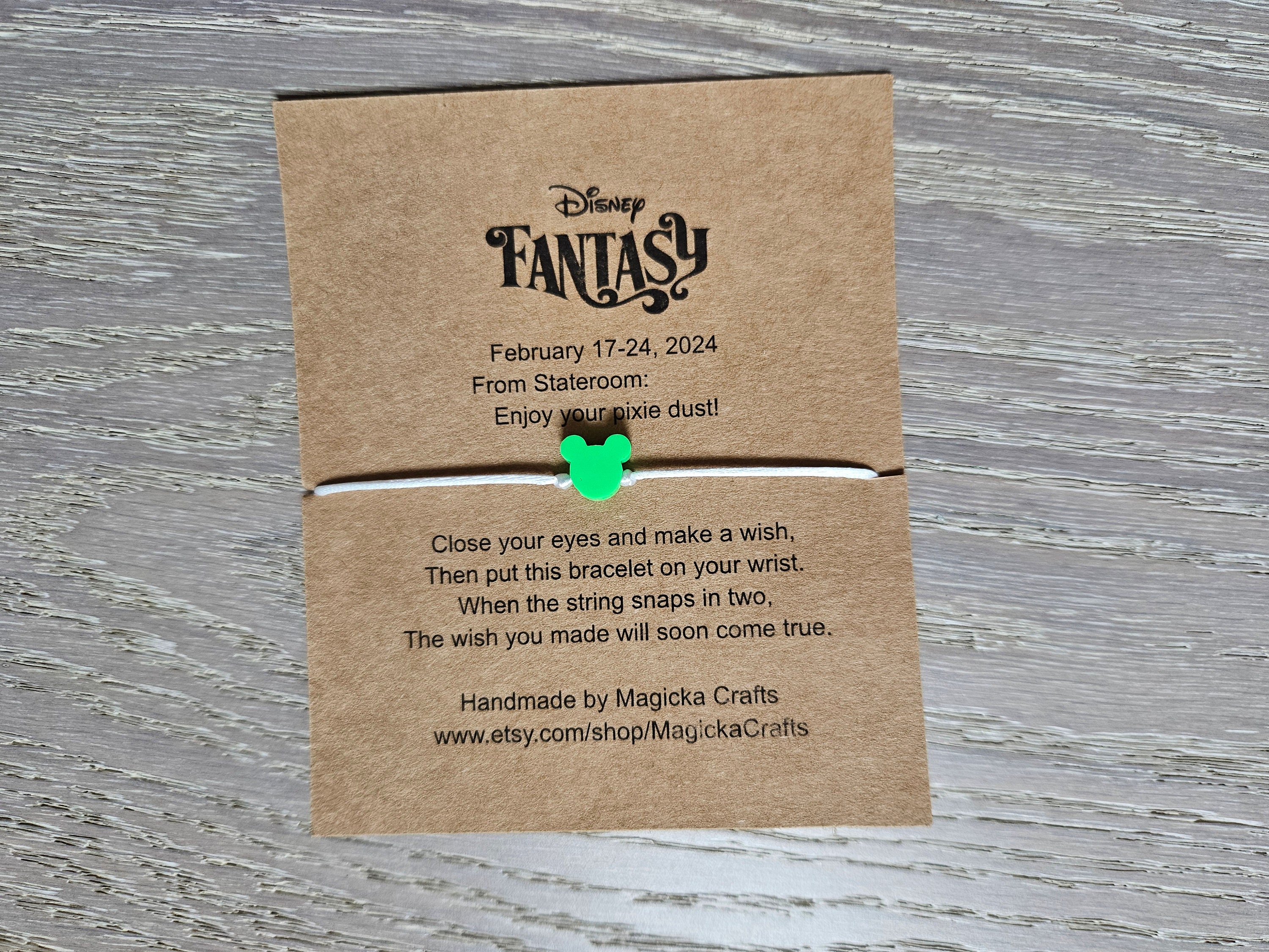 Mouse Make a Wish Friendship Bracelet - Etsy
