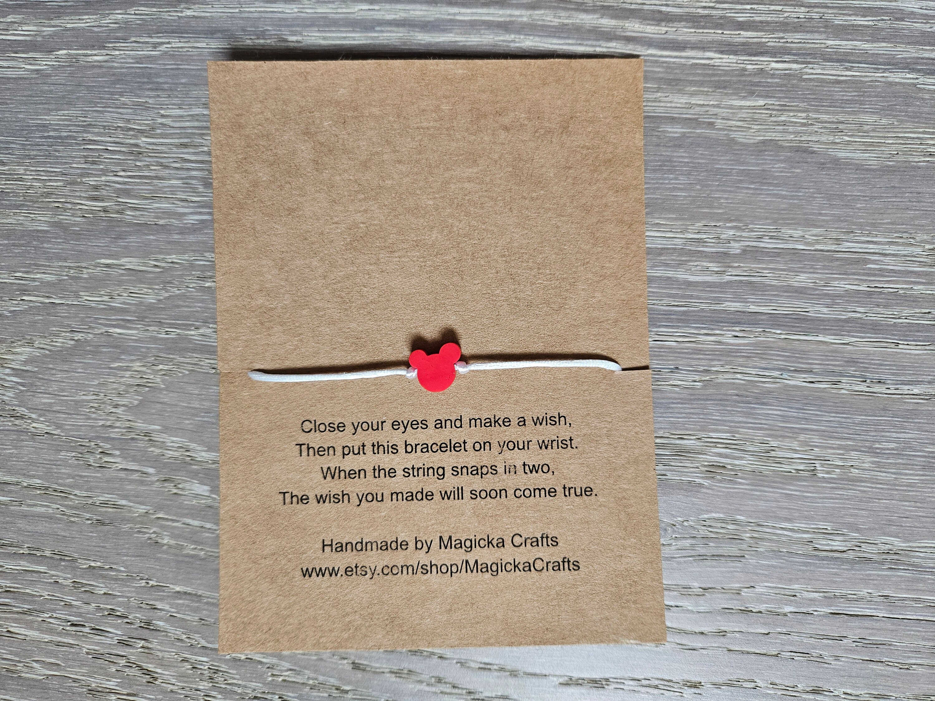 Mouse Make a Wish Friendship Bracelet - Etsy