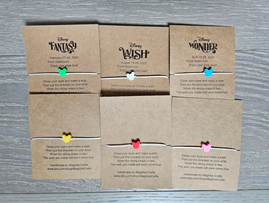 Mouse Make a Wish Friendship Bracelet - Etsy