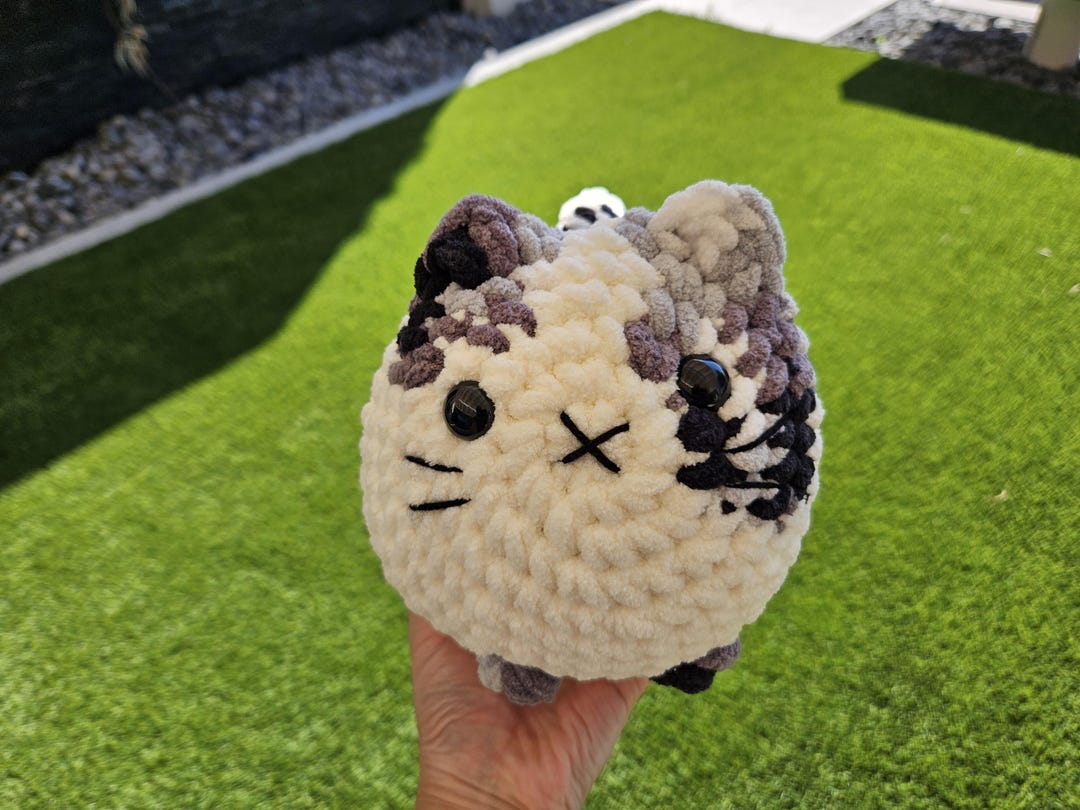 Crochet Amigurumi Cat - "patches" - Physical Plushie - Etsy