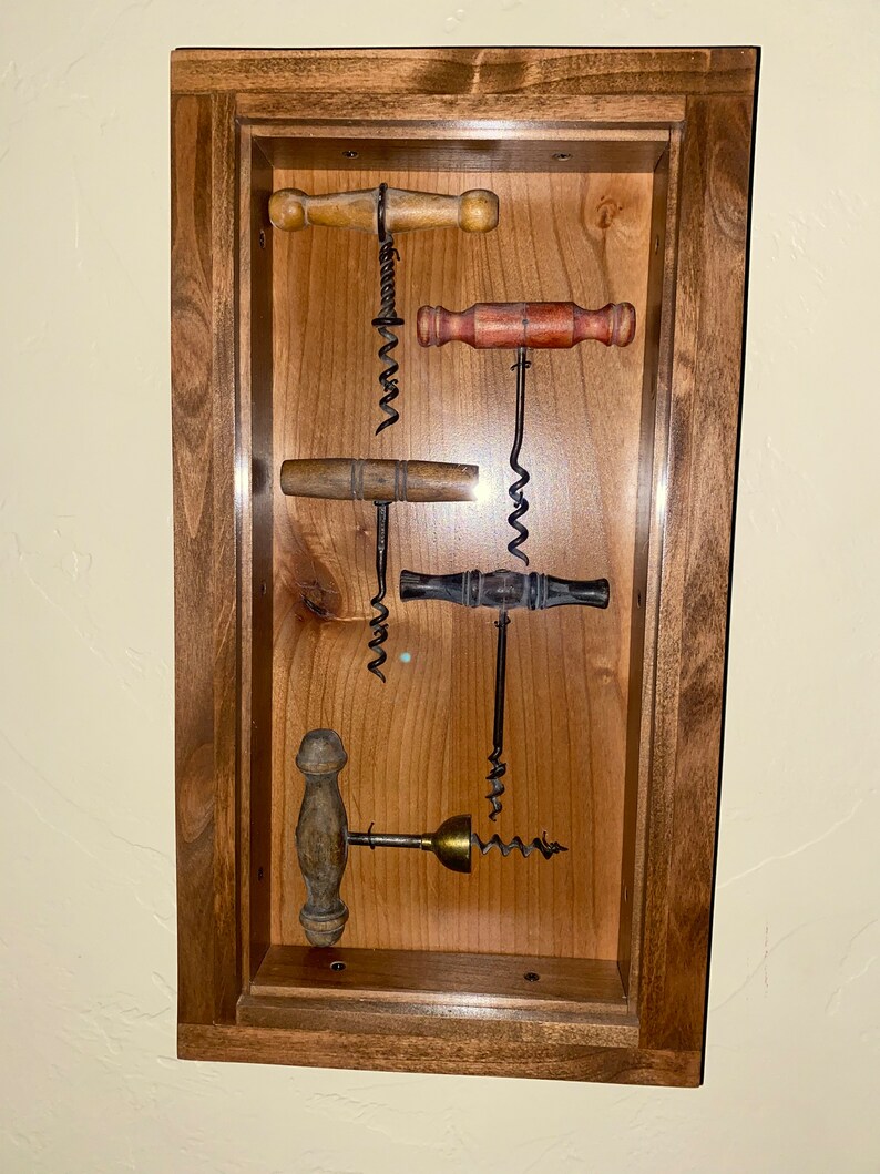 Custom Antique Cork Screw Shadow Box - Etsy