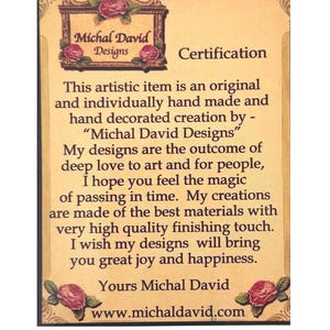 Floral Star of David Wall Decor – Elegant Judaica Art – Unique Handmade ...