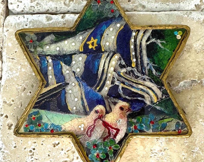 Handmade Star of David Wall Hanging – Tallit & Doves Judaica Decor - Etsy