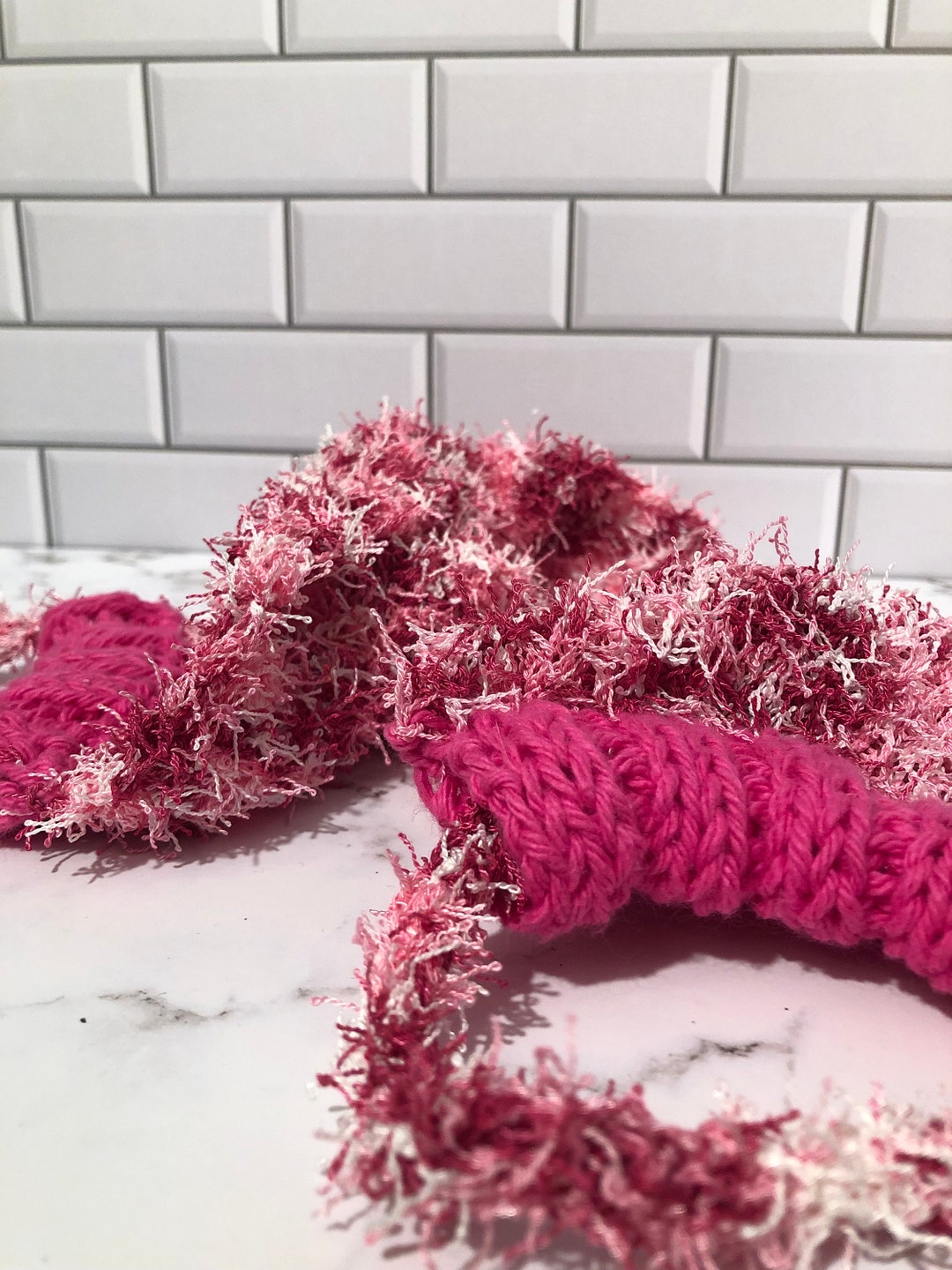 Knitted Back Scrubby, Back Scrubby, Bath Scrubby, Shower Scrubby ...