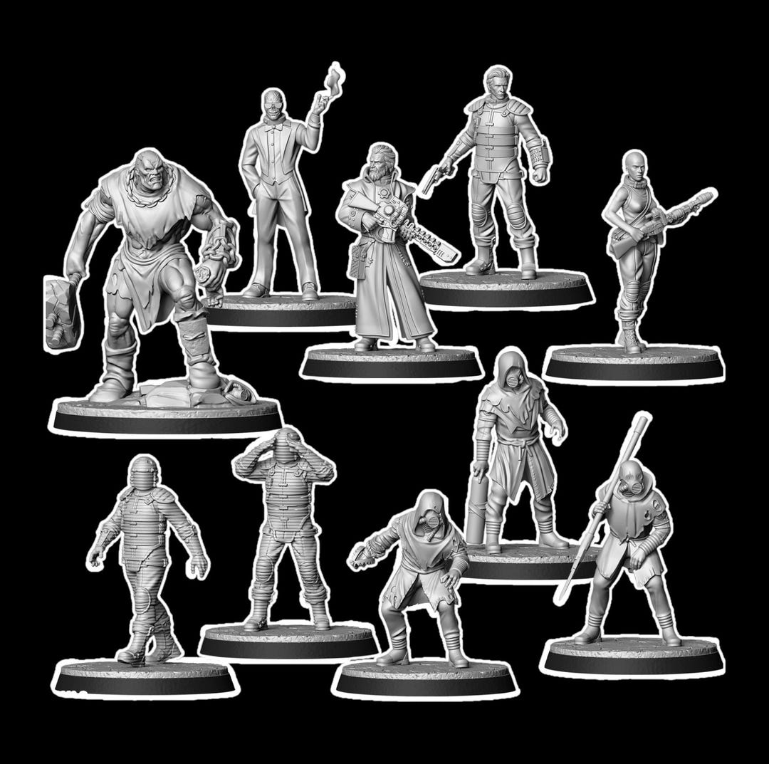 STL Files New Vegas Warriors Fallout WW Proxy Fallout Grimdark Fantasy ...