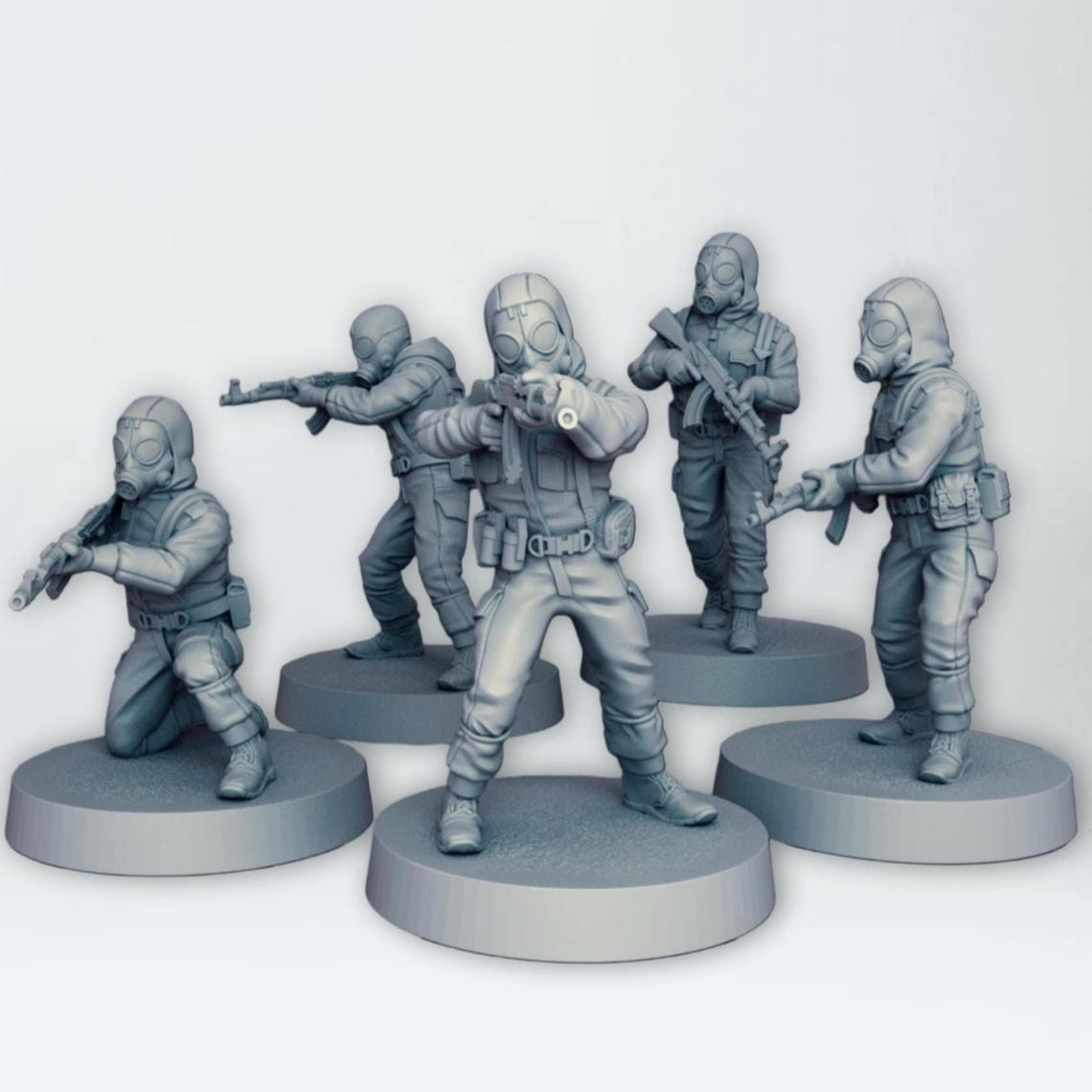 5 Hazmat Soldiers 28mm 32mm Miniatures Wargaming Miniatures Modern ...