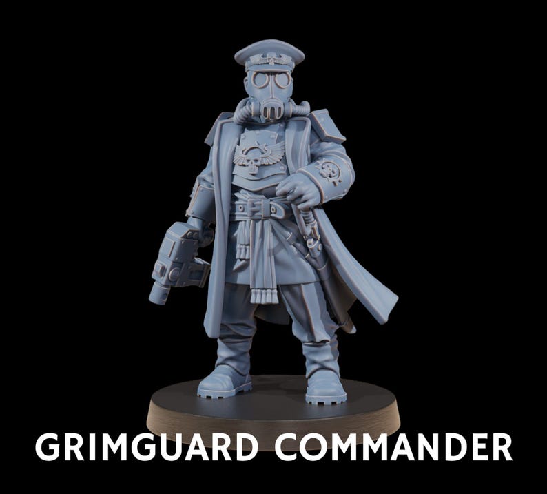 STL Files Grimguard Commander Proxy Miniature Grimdark Tabletop Miniatures - Etsy