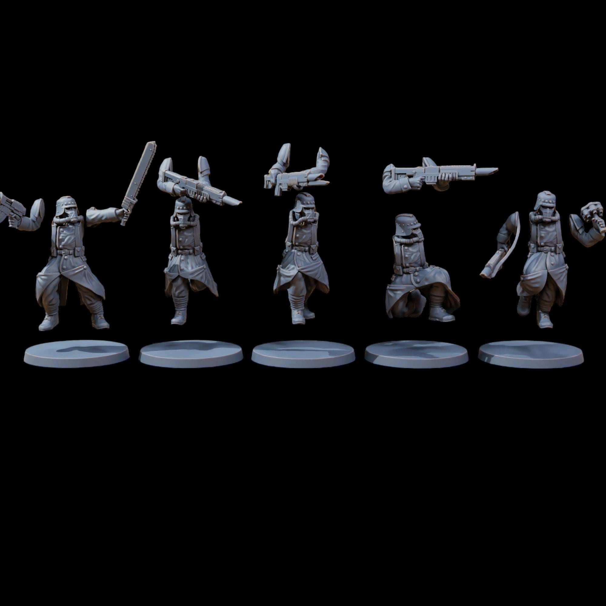 STL Files Grimguard Trench Infantry Proxy Miniature Grimdark Tabletop ...