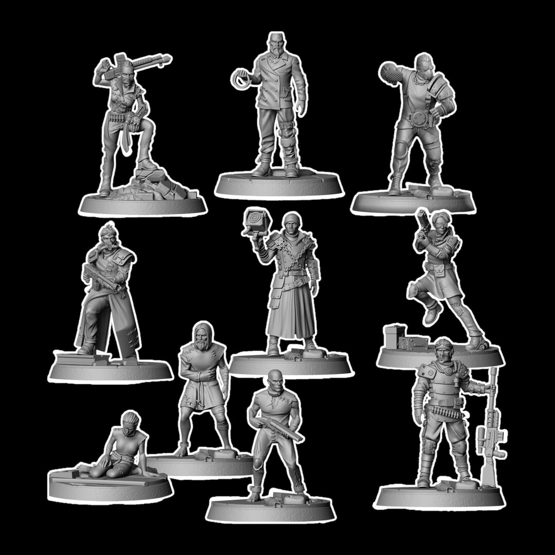 STL Files Slavers Fallout WW Proxy Fallout Grimdark Fantasy Tabletop ...