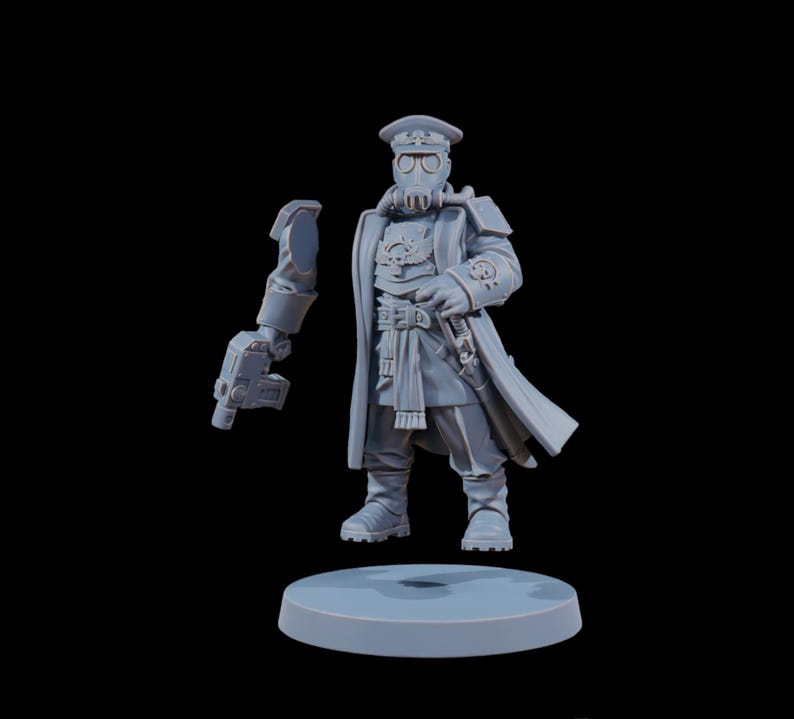 STL Files Grimguard Commander Proxy Miniature Grimdark Tabletop Miniatures - Etsy