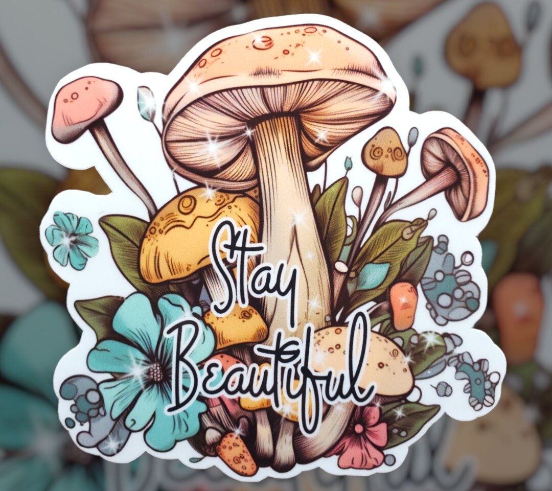 Mushroom Mushy Fairy Land Cutie Glossy / Matte Stickers | Fairy ...