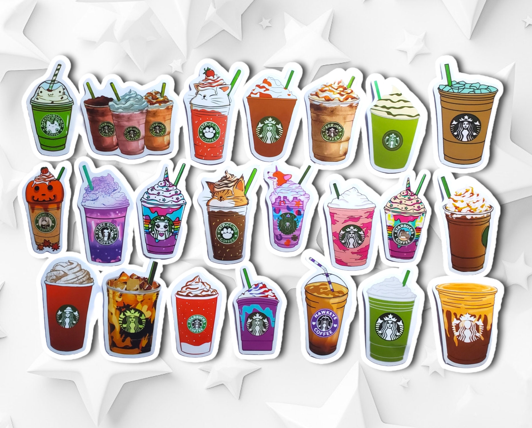 Starbucks Coffee Stickers Variety Random Selection - Etsy