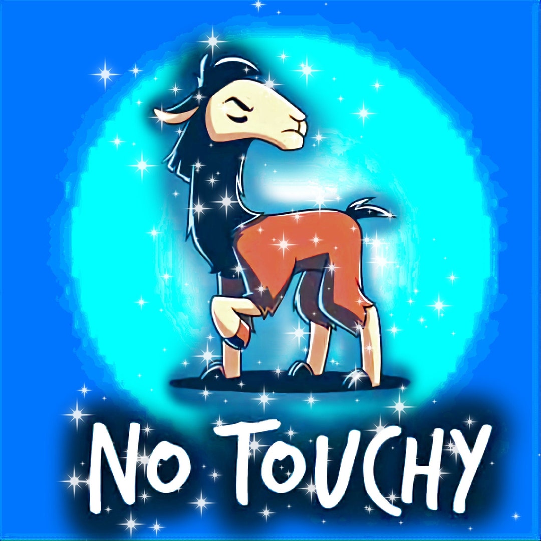 No Touchy Emperor's New Groove Kuzco Square Sticker - Etsy