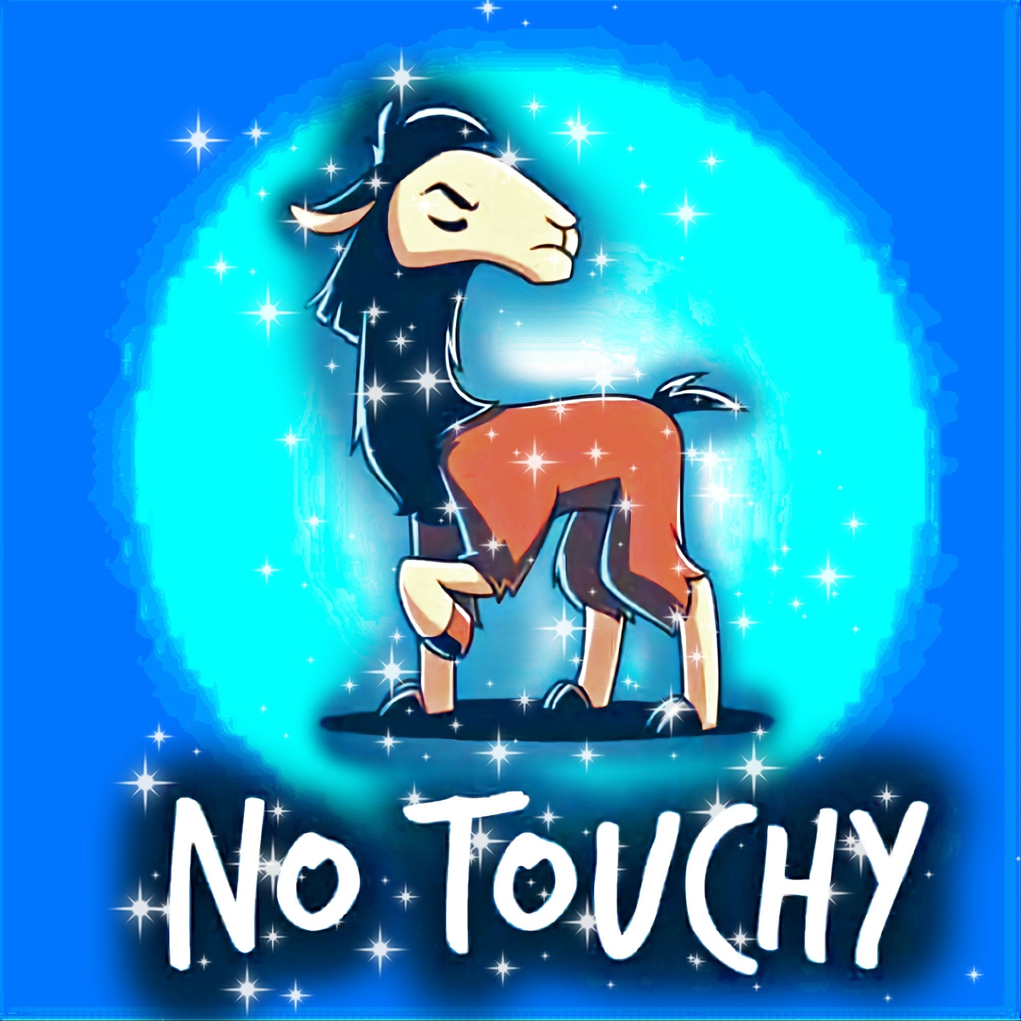 No Touchy Emperor's New Groove Kuzco Square Sticker - Etsy