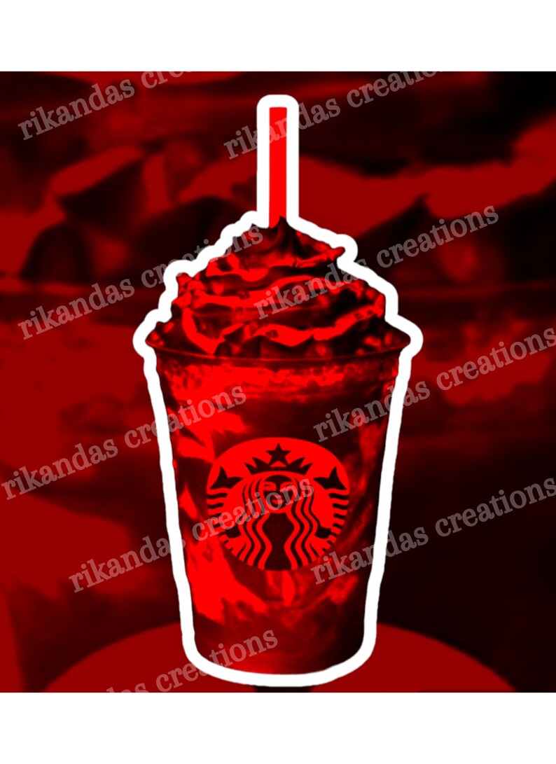 Starbucks Coffee Stickers Galaxy to Go Cup Red Purple Green Caramel ...