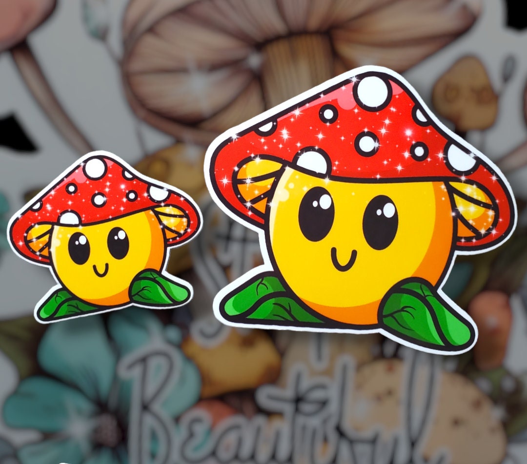 Mushroom Mushy Fairy Land Cutie Glossy / Matte Stickers | Fairy ...