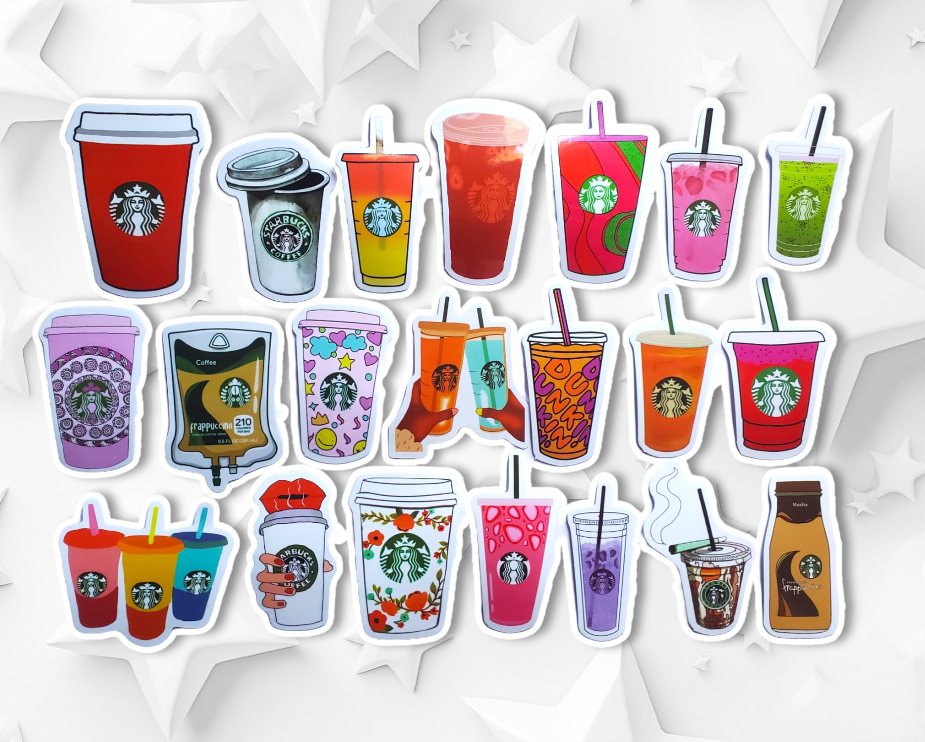 Starbucks Coffee Stickers Variety Random Selection - Etsy