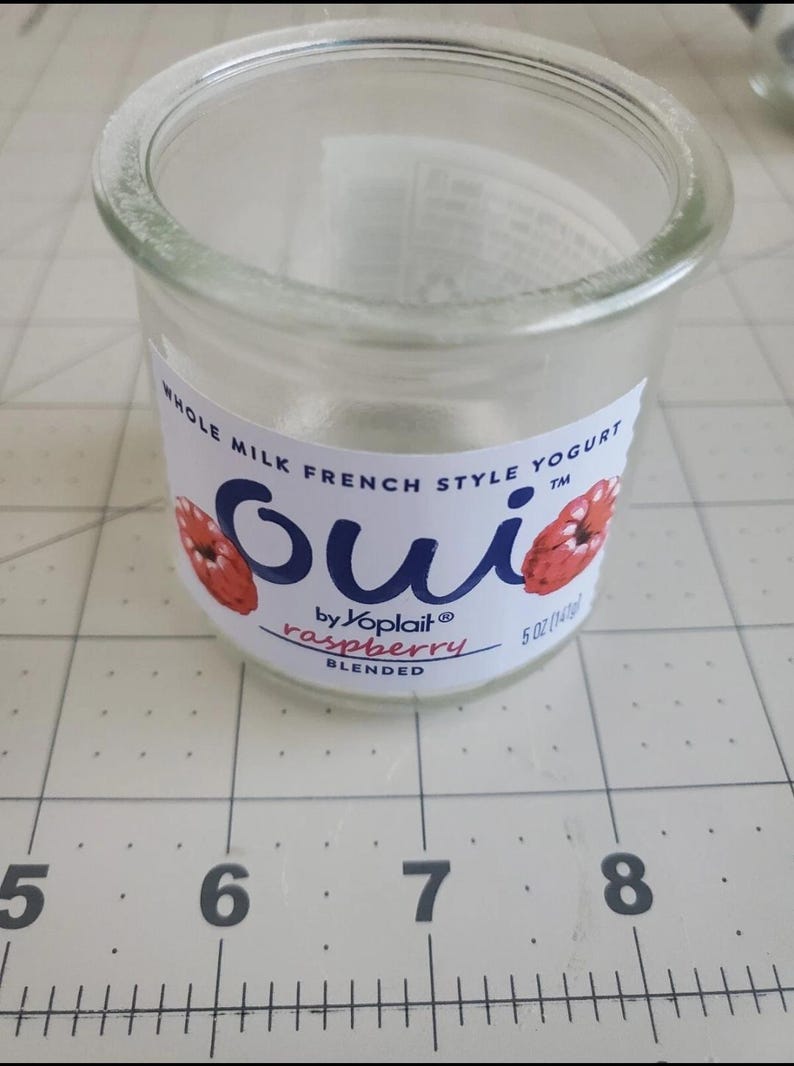 Empty Oui Yoplait Jars, 5 Oz.oz. Crafts, DIY, SET OF 10 Jars - Etsy